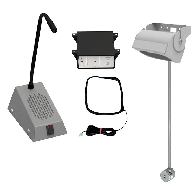 Overhead Speaker & Window Mounted Microphone Kit #SPT022 - ShureSAFE®